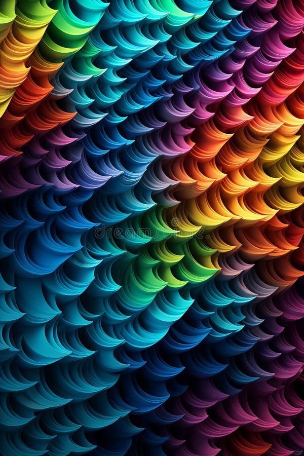 Vibrant Swirling Psychedelic Patterns. Bold Colors, Optical Illusions ...