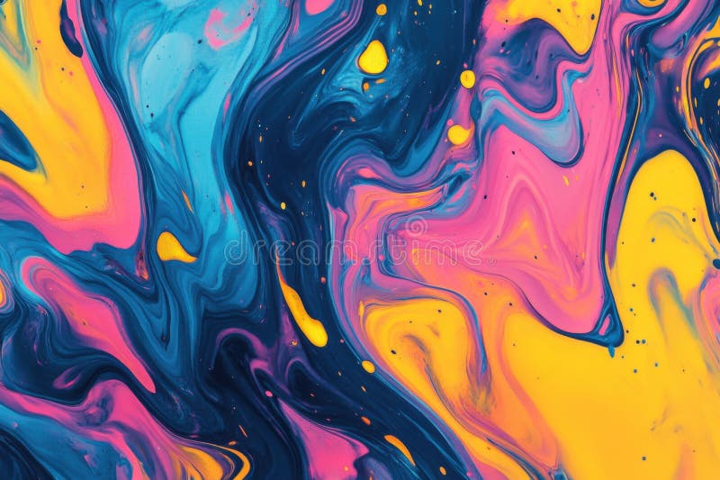 Vibrant Swirling Psychedelic Texture in Bold Colors Creates a ...