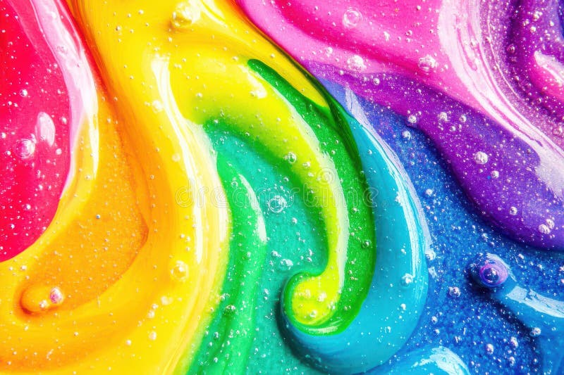 Rainbow Slime Swirl stock illustration. Illustration of imagination ...