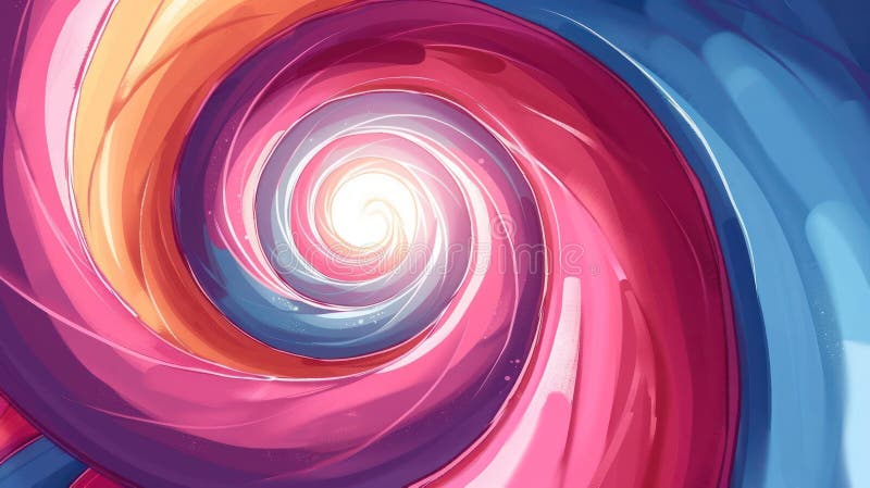 A Vibrant, Swirling Spiral of Colors Creating a Dynamic and Engaging ...