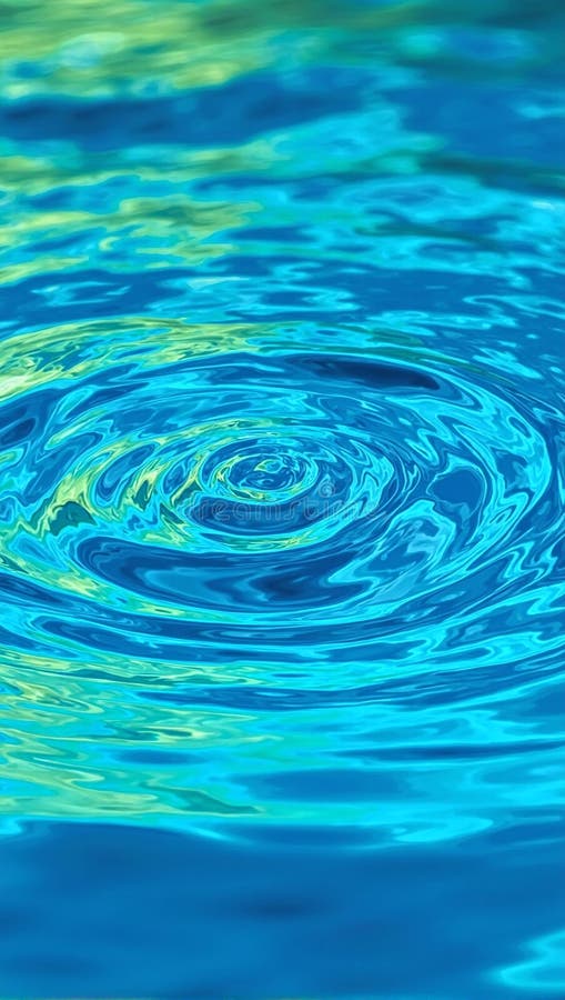 Vibrant Swirling Water Currents in Shades of Blue and Green Stock ...