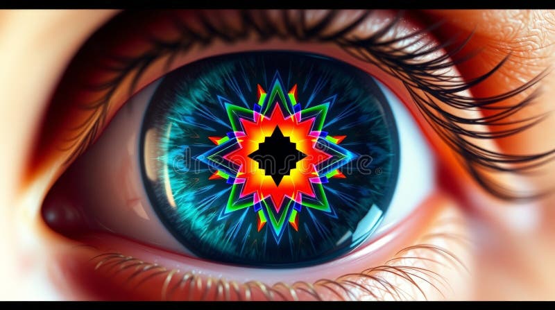 Vivid Kaleidoscopic Vision Patterns Resembling Visual Aura and Scotoma ...