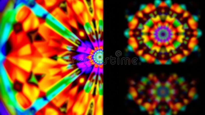 Vivid Kaleidoscopic Vision Patterns Resembling Visual Aura and Scotoma ...