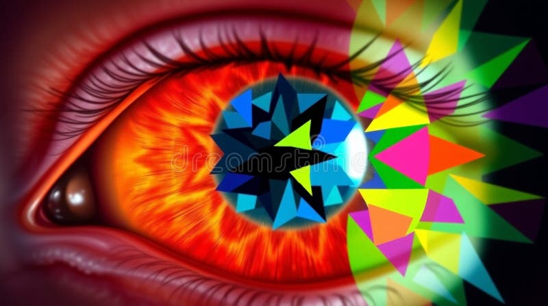Vivid Kaleidoscopic Vision Patterns Resembling Visual Aura and Scotoma ...