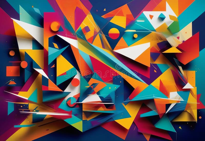 A Vibrant Symphony of Rhythm and Motion Stock Illustration ...