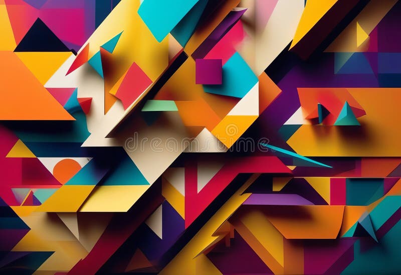 A Vibrant Symphony of Rhythm and Motion Stock Illustration ...