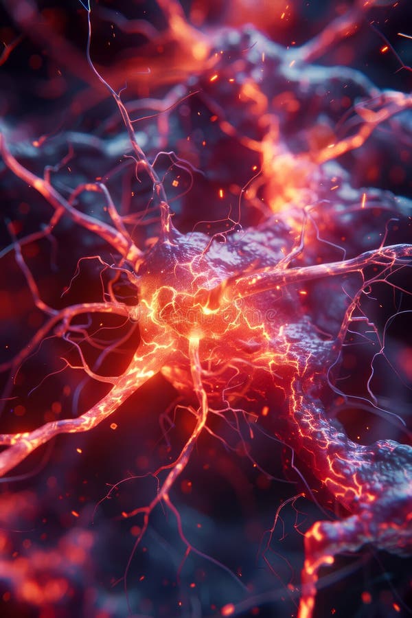 Vibrant Synaptic Activity in the Brain Abstract Neural Network Concept ... Vibrant Synaptic Activity in the Brain Abstract Neural Network Concept ...