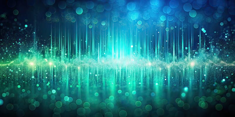 Vibrant Teal and Blue Gradient Glowing Noise Poster Design for Header ...