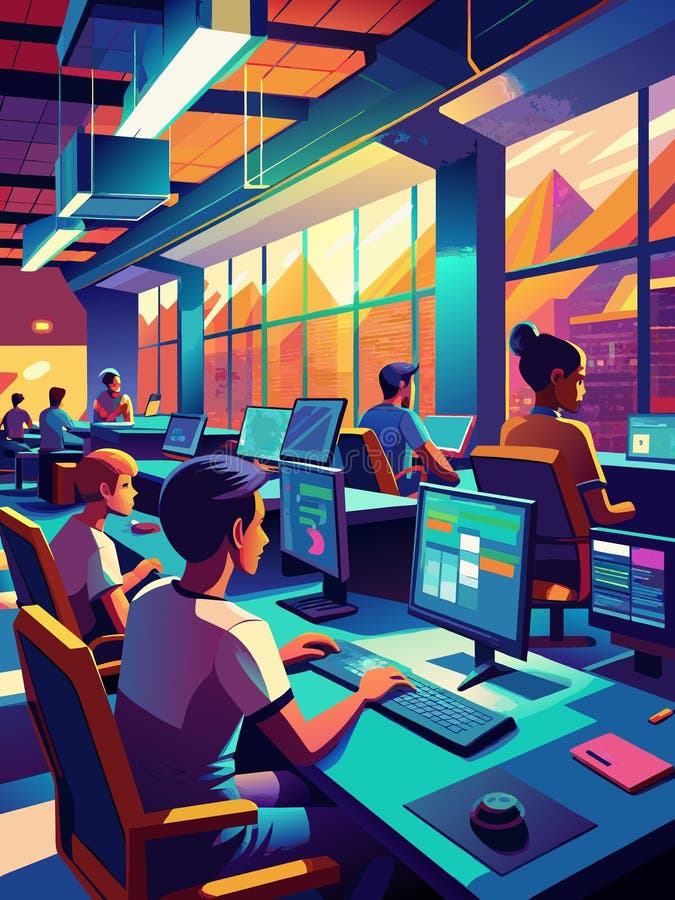 Workstations Stock Illustrations – 2,158 Workstations Stock ...