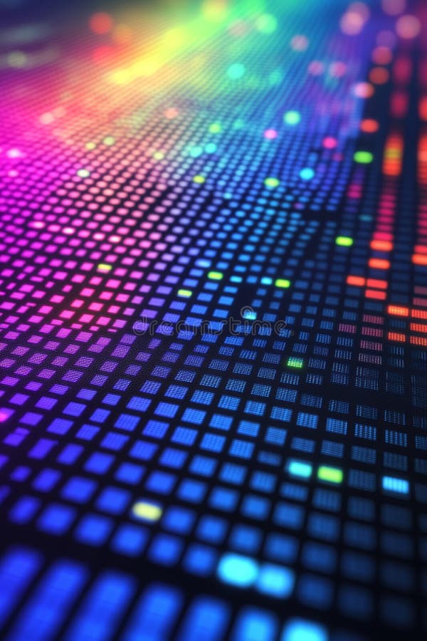 Vibrant Telecommunications Network, Abstract Representation of Digital ...