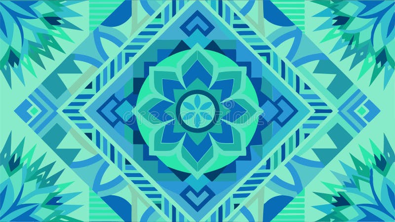 Vibrant Textile Design Intricate Geometric Patterns for a Modern ...