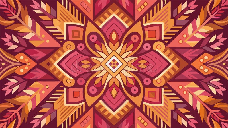 Vibrant Textile Design Intricate Geometric Patterns for a Modern ...