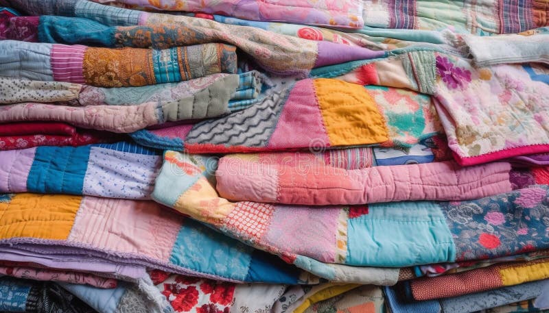 Vibrant Textiles Woven with Indigenous Patterns, a Colorful Cultural ...