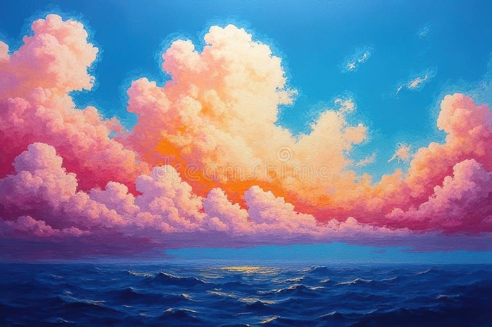 Bold Canvas Scenery Exploration Stock Illustration - Illustration of ...