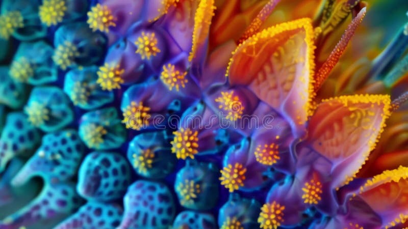 The Vibrant Texture of a Sunflower Pollen Grain with Its Tiny Spikes ...