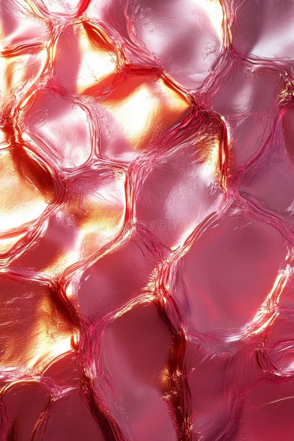 Vibrant Textures Create a Stunning Visual of Pink and Gold Reflections ...