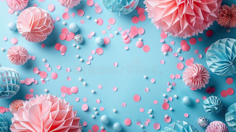 Vibrant Theme Party Backdrop with Ample Room for Custom Text and ...