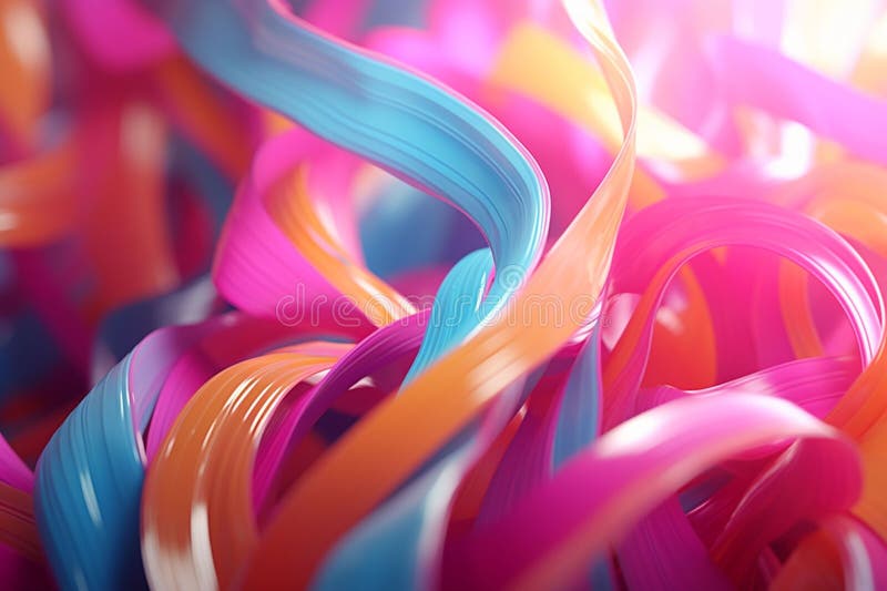 Vibrant Threads Colorful Threads Weaving Stock Illustration ...