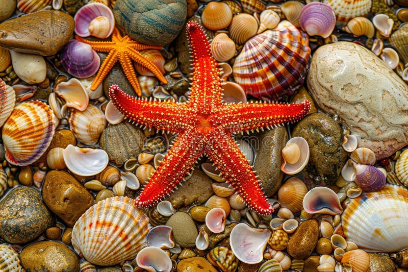 Colorful Tide Pool Wonders Reflecting Nature S Beauty at Low Tide Stock ...