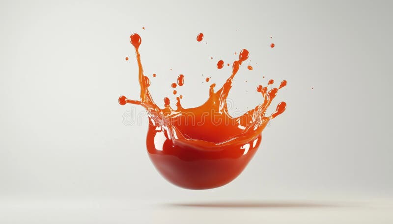 Ketchup Splash Air Dynamic Motion Stock Photos - Free & Royalty-Free ...