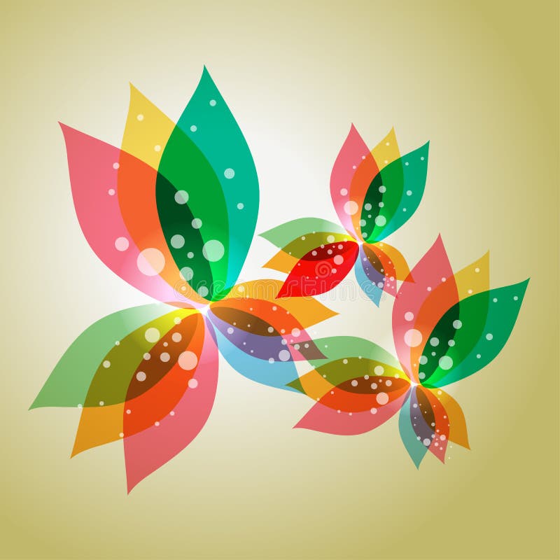 Vibrant Transparency Flowers Stock Vector - Illustration of fresh ...