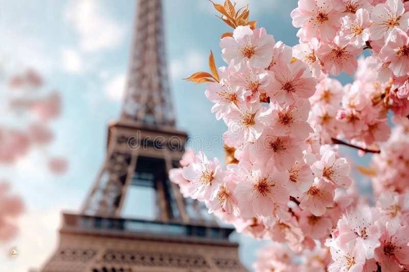 A Vibrant Travel Scene Showcasing Popular Spring Destinations and ...
