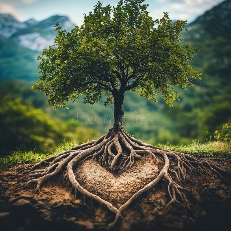 Vibrant Tree with Glowing Digital Elements at Night Stock Photo - Image ...