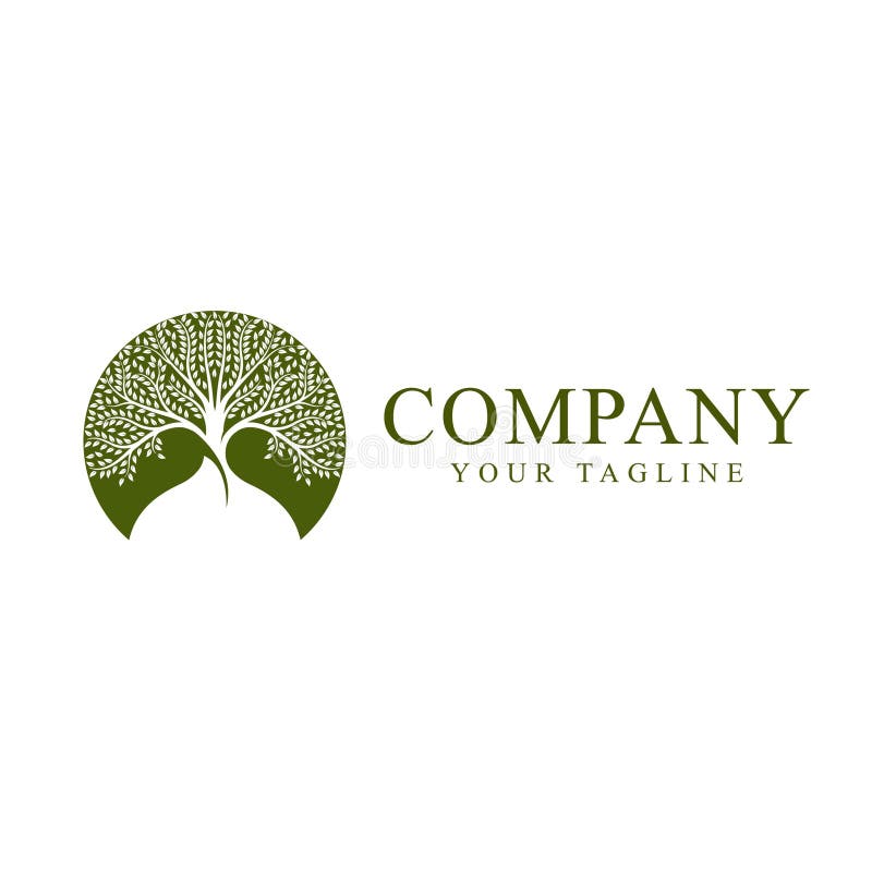 Vibrant Tree Logo Design, Tree Vector. Stock Illustration ...