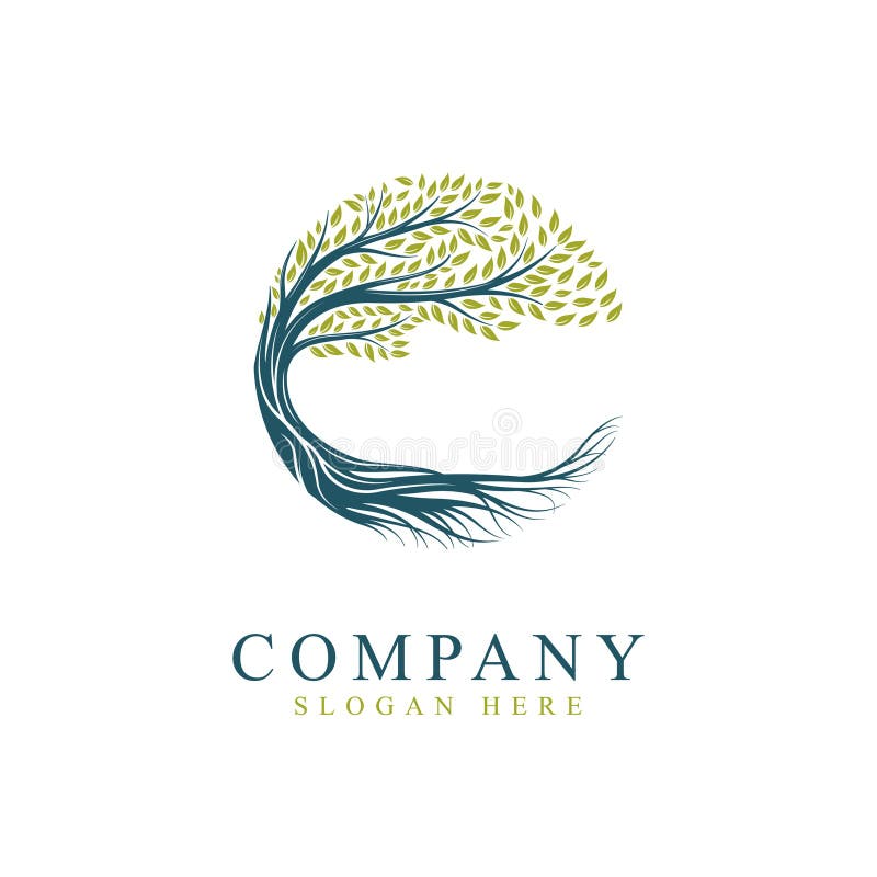 Vibrant Tree Logo Design, Tree Vector. Tree of Life Logo Design Stock ...