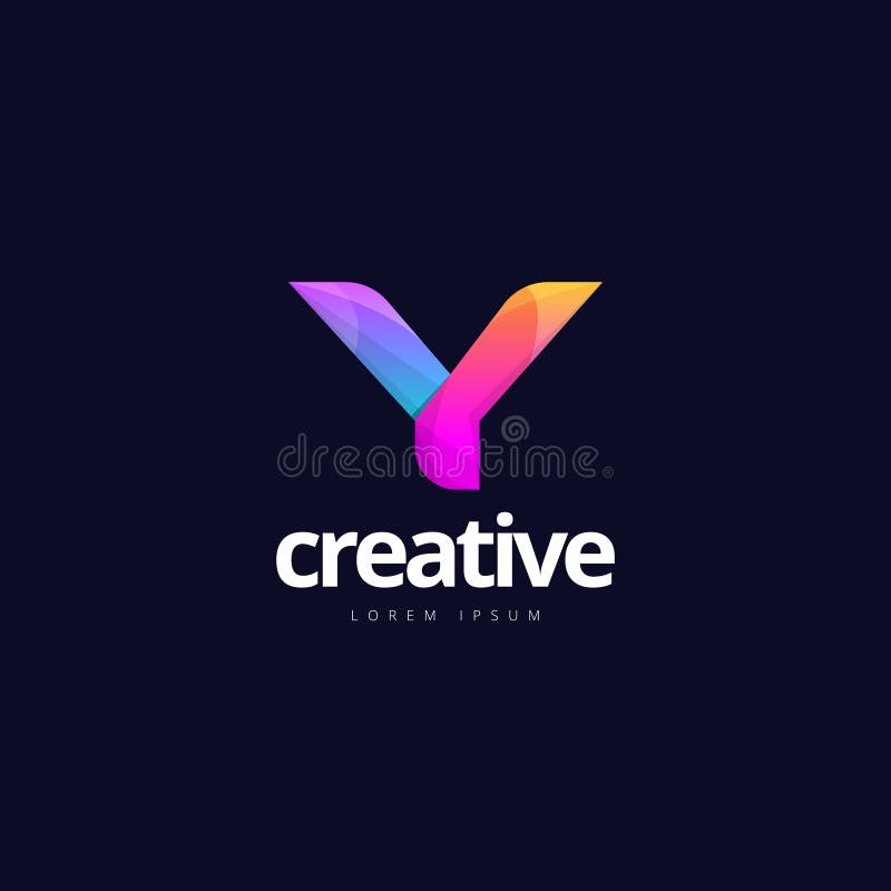 Vibrant Trendy Colorful Creative Letter Y Logo Stock Vector ...