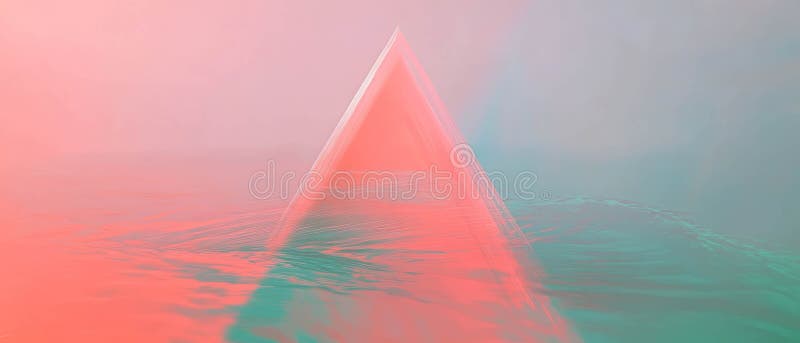 Vibrant Triangular Music Wave Forms Creating a Dynamic Abstract ...