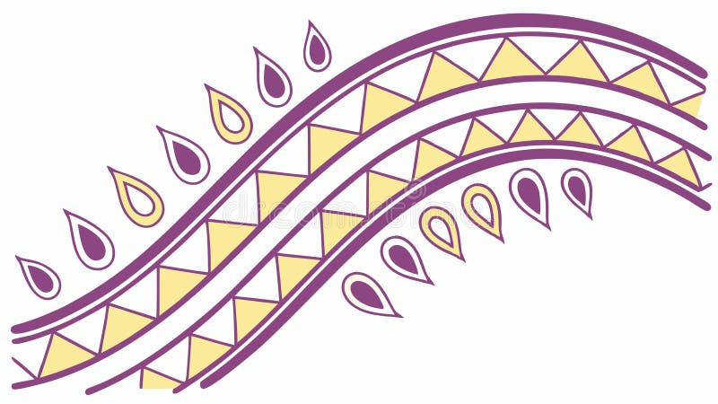 Vibrant Tribal Pattern Border, Vector Design Generative AI Stock Vector ...