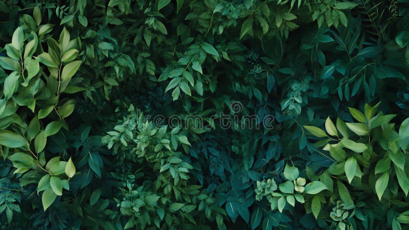 Vibrant Tropical Greenery Texture with Varied Foliage for Natural ...