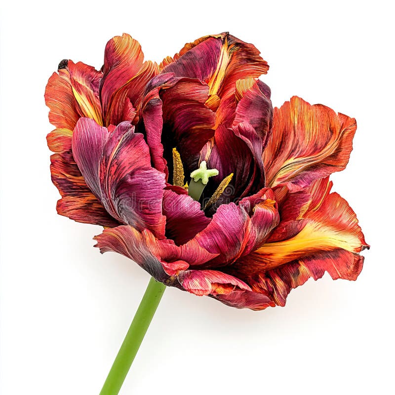 A Vibrant Tulip, Symbolizing the Arrival of Spring Stock Image - Image ...