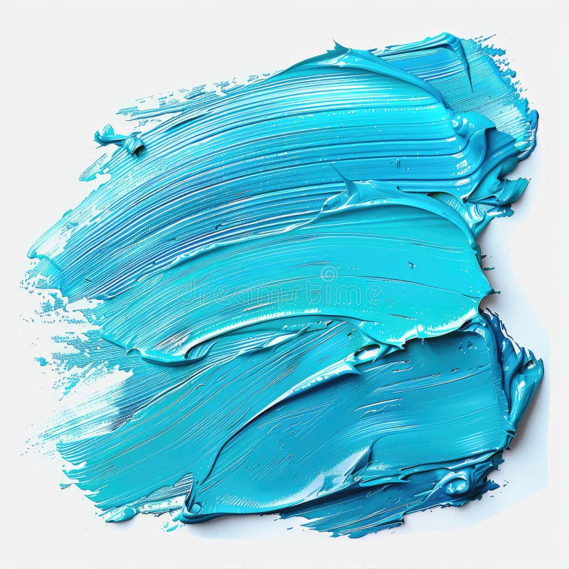 Vibrant Turquoise Brushstroke: Refreshing Background Stock Image ...