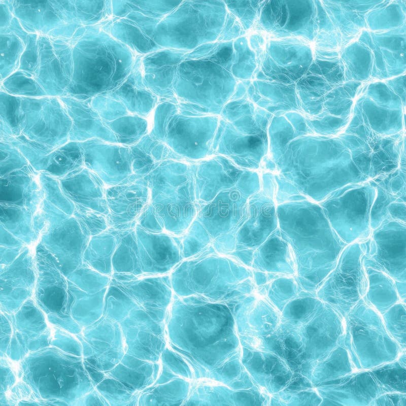 Vibrant Turquoise Pool Water Ripples and Sunlight Reflections Stock ...