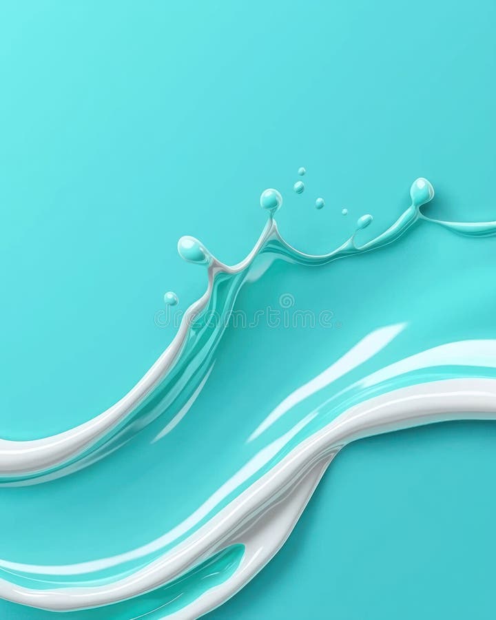 Vibrant Turquoise Splash of Liquid in Motion Creates Dynamic Visual ...