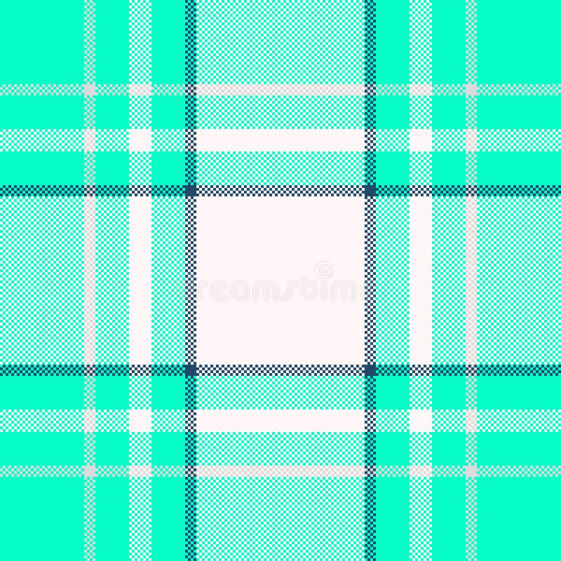 Vibrant Turquoise and White Plaid Pattern. Perfect for Textile Design ...