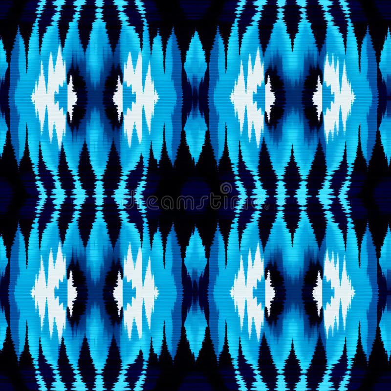 High Resolution Twill Weave Ikat Patterns with Symmetry Stock ...