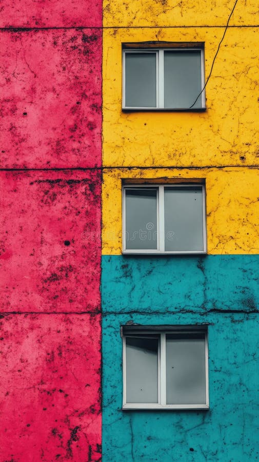 Vibrant Urban Architecture Showcases Bold Colors and Design Elements in ...