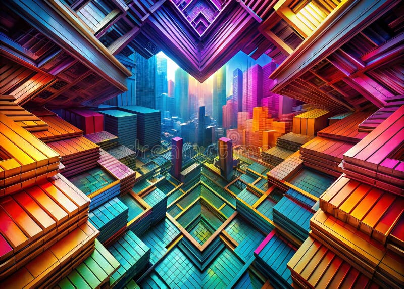 Vibrant Urban Exploration Abstract Photography Featuring Dynamic ...