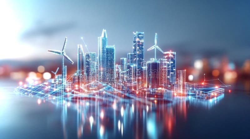 A Vibrant Urban Skyline Showcases Modern Architecture Powered by ...