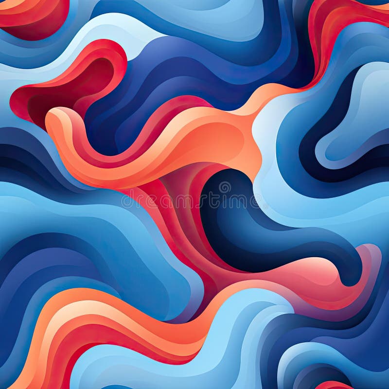 Vibrant Vector Background with Fluid Waves and Multidimensional Shading ...