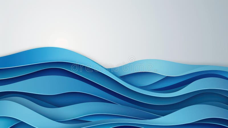 Vibrant Vector Design of Blue Water Ideal for Summer Sea Posters ...