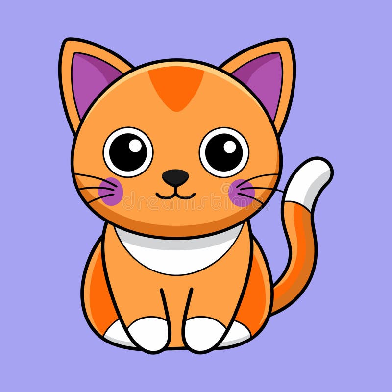 Whimsical Playful Cat Vector Illustration Design Stock Illustration ...