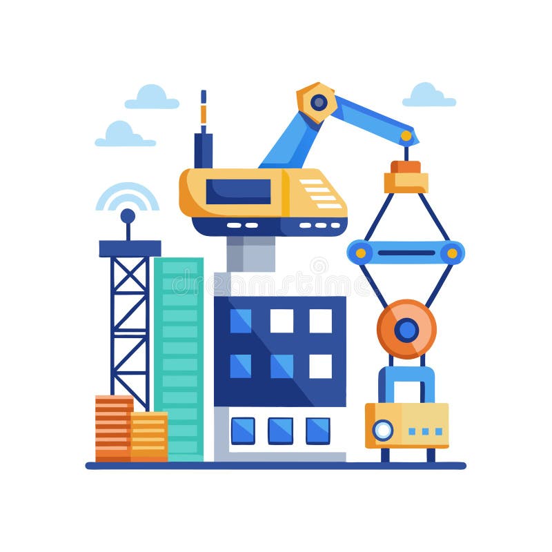 Vector Illustration Building Site Stock Illustrations – 44,440 Vector Illustration Building Site ...