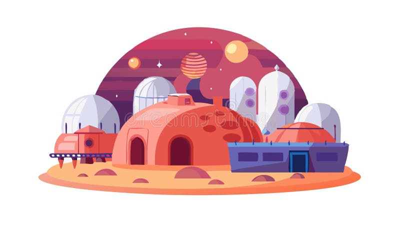 Extraterrestrial Habitats Stock Illustrations – 809 Extraterrestrial ...