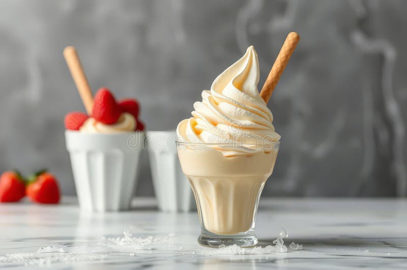 Ice Cream Effect Background Illustration Stock Illustration ...