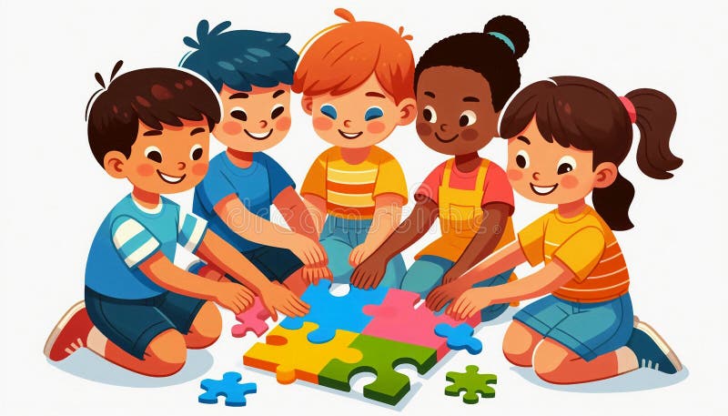 Kids Solving Stock Illustrations – 1,325 Kids Solving Stock ...