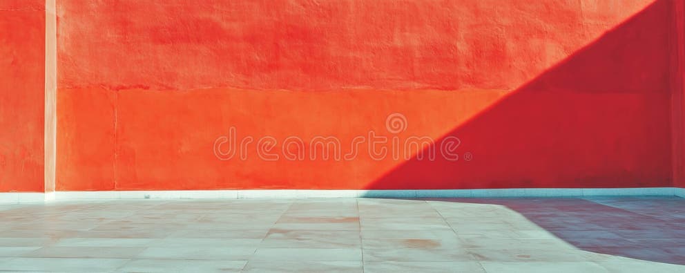 Vibrant Vermilion and Grey Modern Wall Texture with Subtle Shadows ...